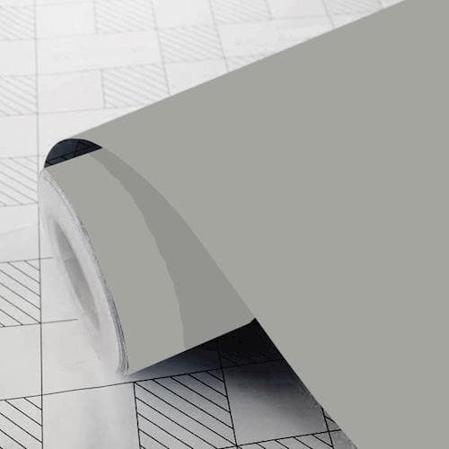 Mat ensfarvet folie - 090 silver grey | Mat finish